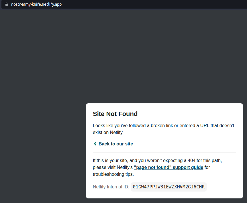 not on netlify anymore. · Issue #3 · fiatjaf/nak · GitHub