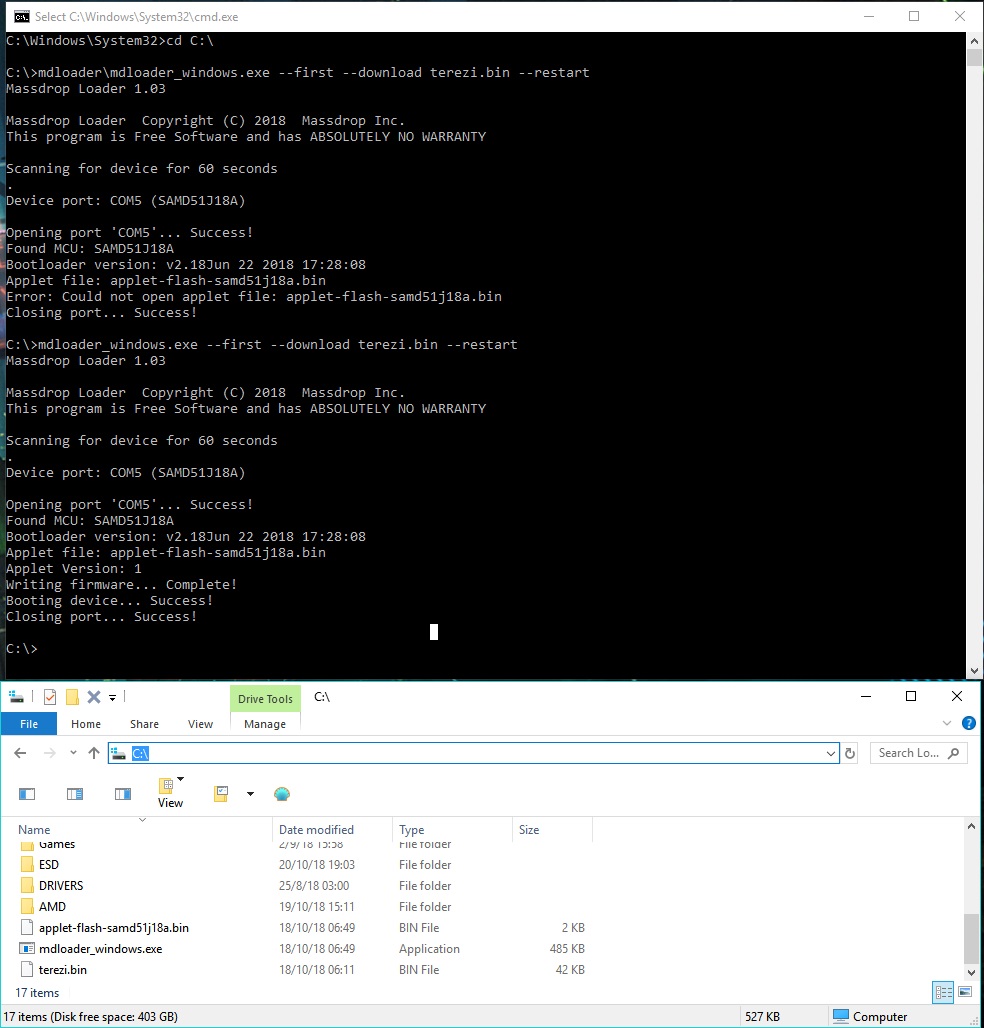 Windows Error Could Not Open Applet File Applet Flash Samd51j18abin · Issue 4 · Massdrop