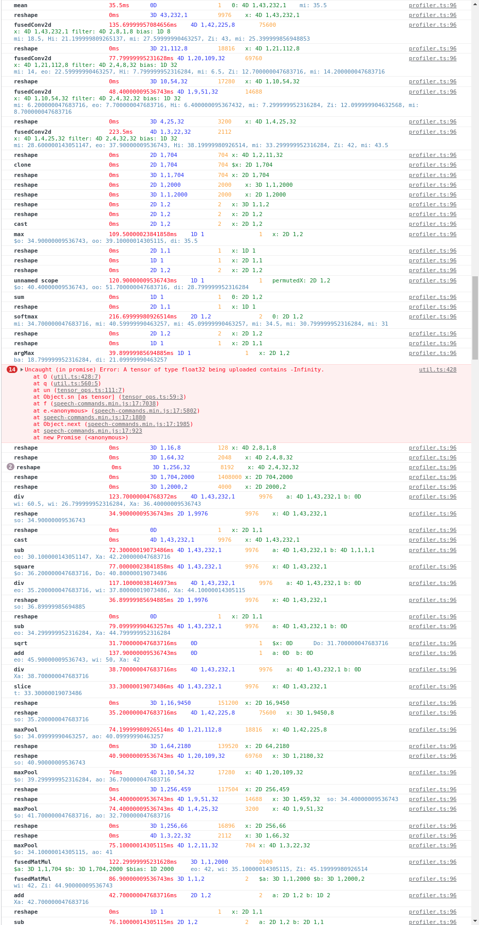 [Speech Commands] Results in NaN on some devices · Issue #7568 · tensorflow/tfjs · GitHub