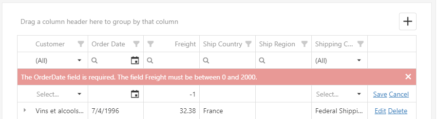 Server Side Validation in dxDataGrid when inline editing(form edit mode) · Issue #1451 ...
