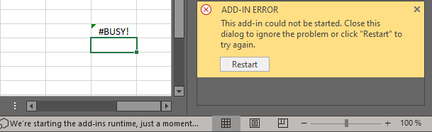 After updating Office, Excel can't start add-in any more · Issue #902 ...
