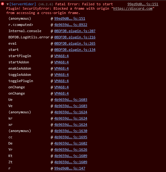 [BUG] - Server Hider · Issue #2257 · mwittrien/BetterDiscordAddons · GitHub