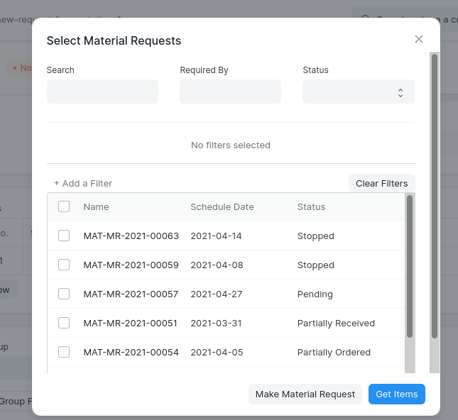 RFQ Get Items From Material Request · Issue #25237 · frappe/erpnext · GitHub