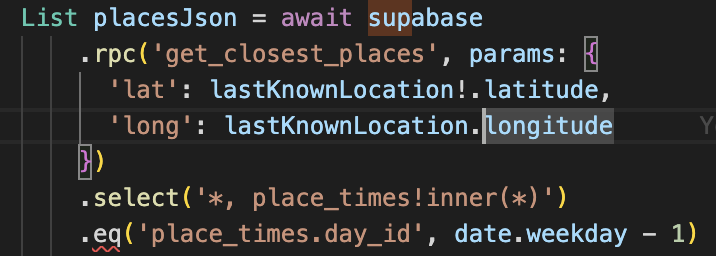 Flutter RPC does not work with select and filter at the same time · Issue #15686 · supabase ...