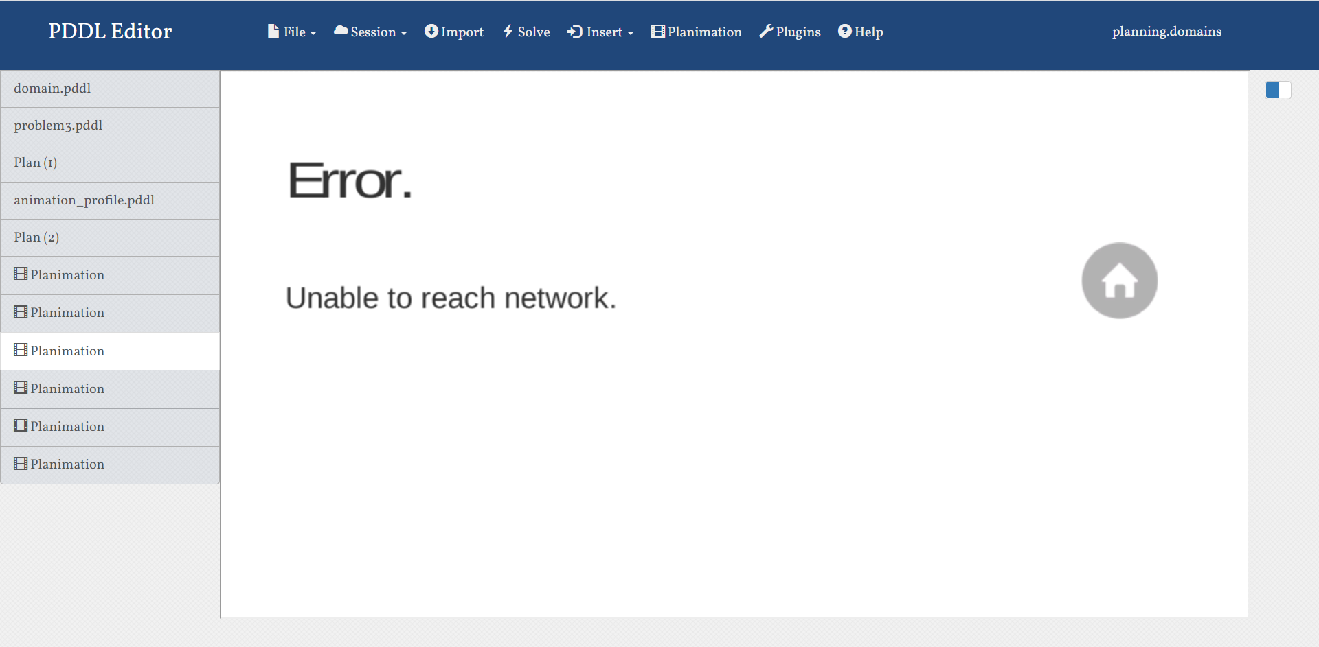 Unable to reach network · Issue #39 · planimation/backend · GitHub