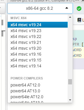 MSVC is missing (only WINE versions) · Issue #1929 · compiler-explorer ...