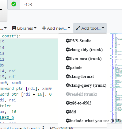 [BUG] Tools popup broken? · Issue #2027 · compiler-explorer/compiler-explorer · GitHub