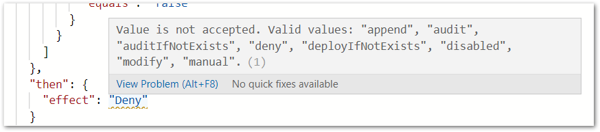 ASC_Storage_DisallowPublicBlobAccess_Audit: Duplicate 'effects' parameter in policy definition ...