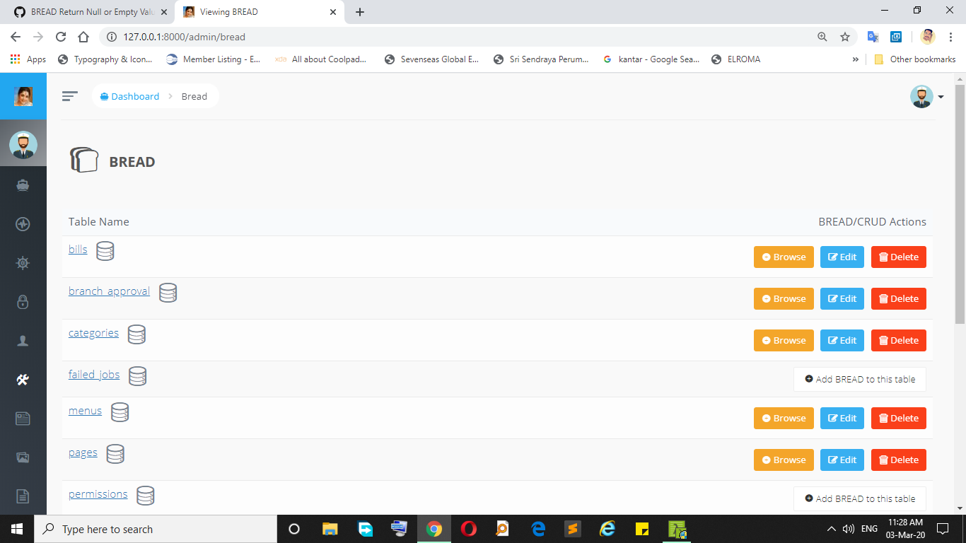 BREAD Return Null or Empty Value · Issue #4799 · thedevdojo/voyager · GitHub