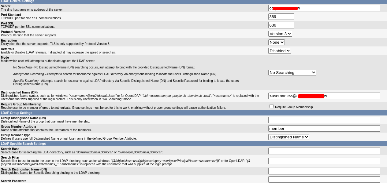 Cacti 1.2.19, Active directory authentication issue · Issue #4644 · Cacti/cacti · GitHub
