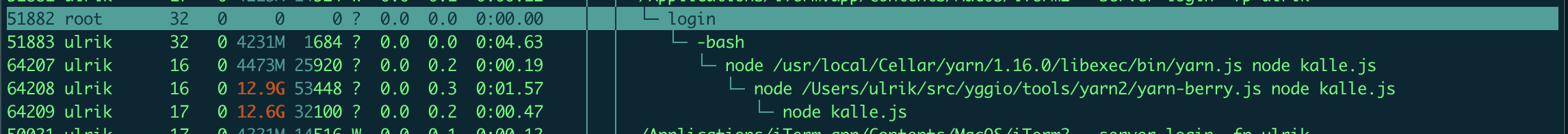 [Feature] Node process started via Yarn 2 should use less RAM · Issue #280 · yarnpkg/berry · GitHub