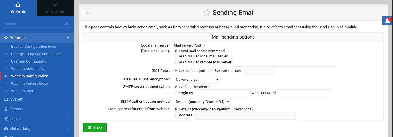 Question Webmin Url In Email Notifications · Issue 1338 · Webminwebmin · Github
