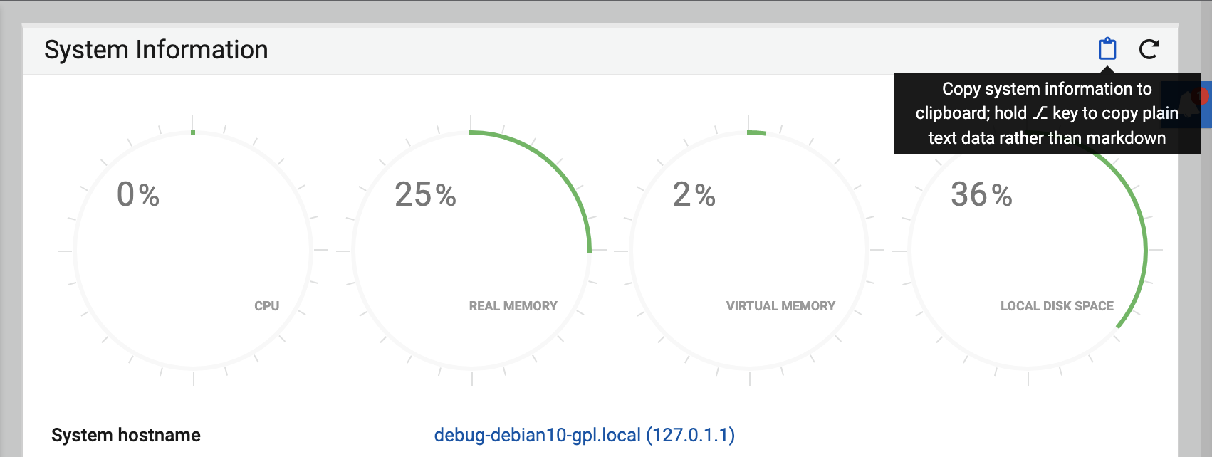 Feature-Wish - copy Version to clipboard · Issue #1569 · webmin/webmin · GitHub