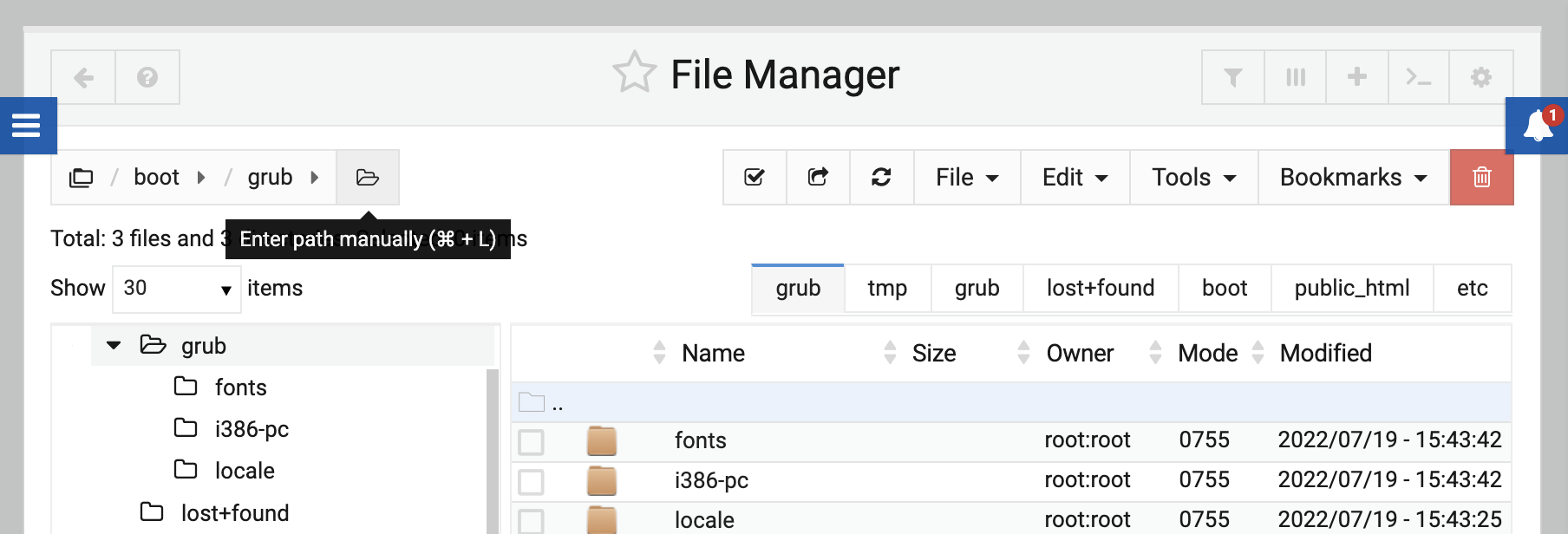 File manager - Type in the path · Issue #1611 · webmin/authentic-theme · GitHub