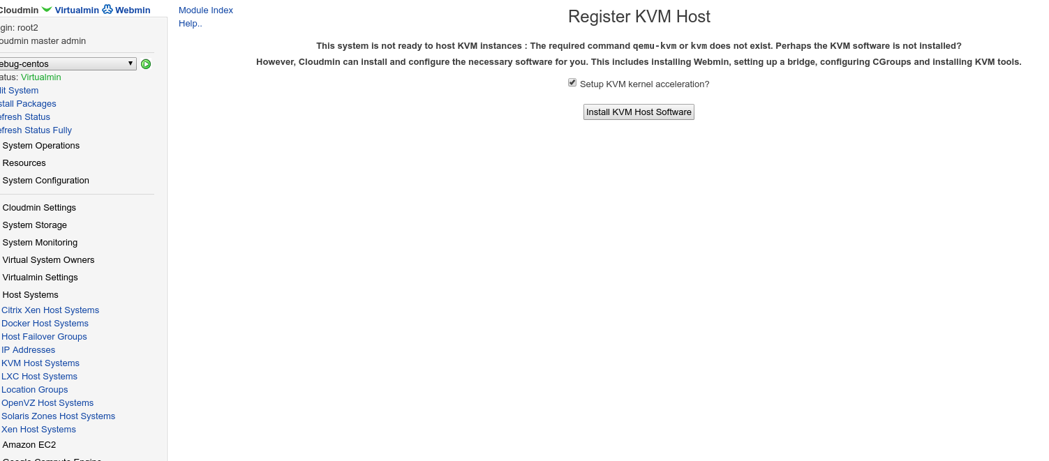 Cloudmin Host Systemskvm Host Systems Missing Closing Body Tag · Issue 825 · Webminwebmin 