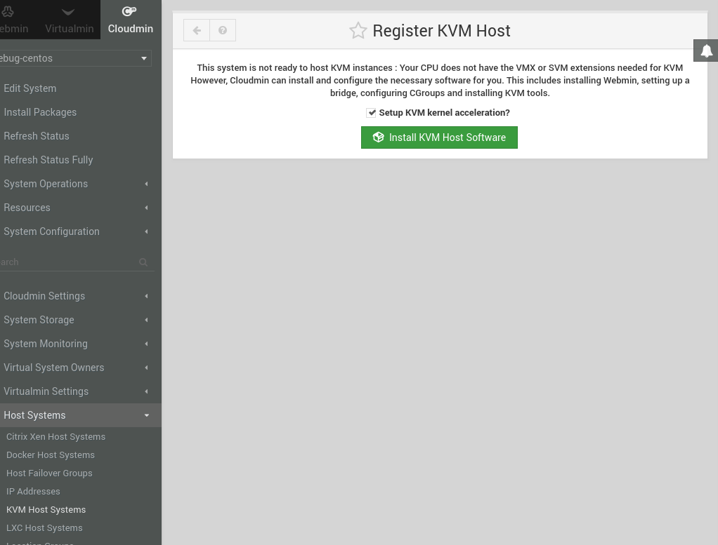 Cloudmin Host Systemskvm Host Systems Missing Closing Body Tag · Issue 825 · Webminwebmin 