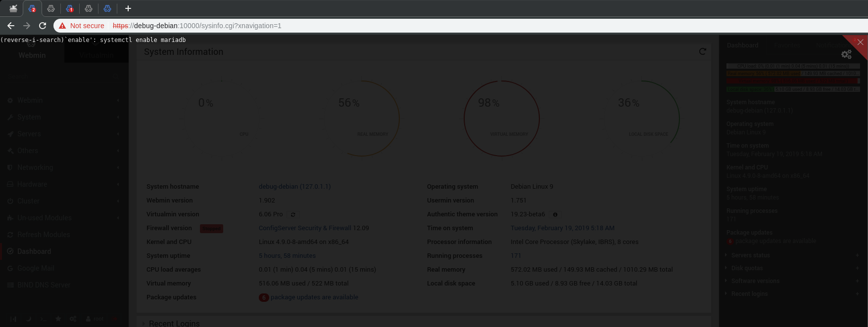 Theme: Implement `history -d` in terminal · Issue #828 · webmin/authentic-theme · GitHub