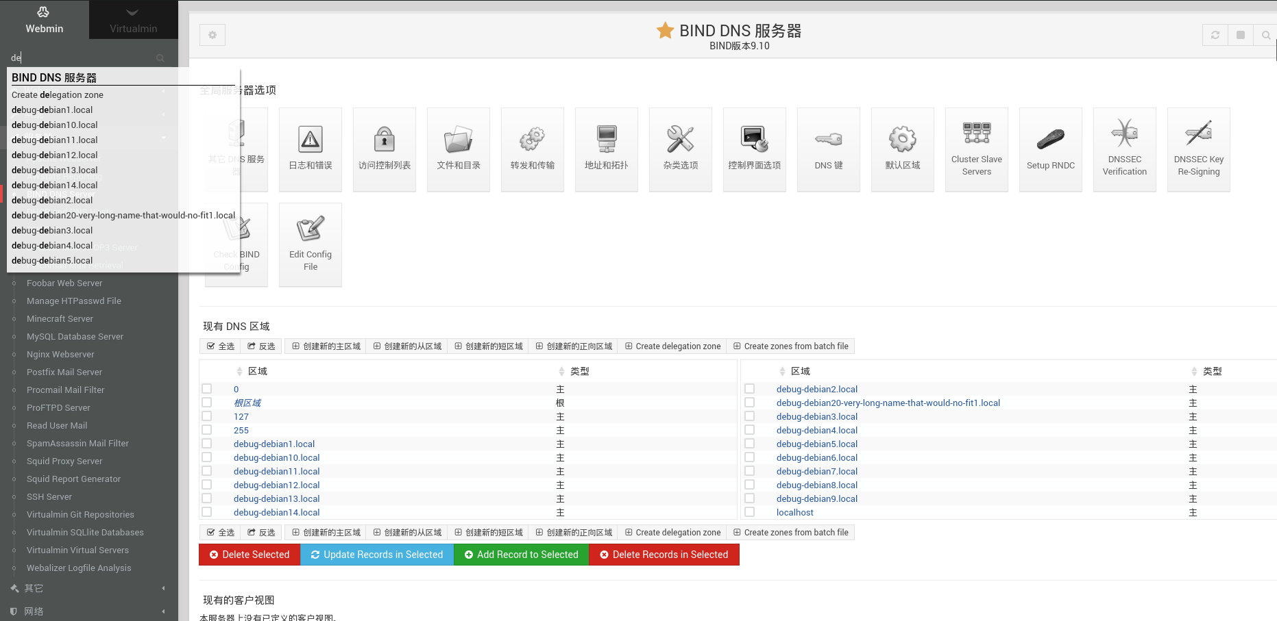 Bind DNS Server display problem · Issue #1336 · webmin/authentic-theme · GitHub