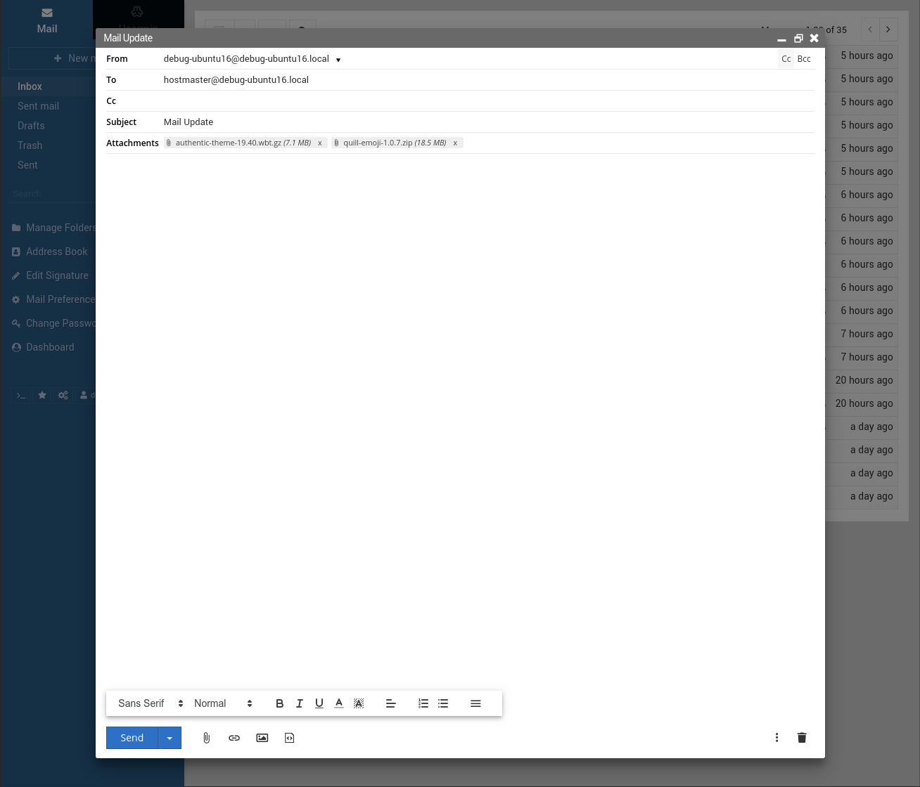 Mail: New mail UI/UX for Usermin/Webmin · Issue #431 · webmin/authentic ...