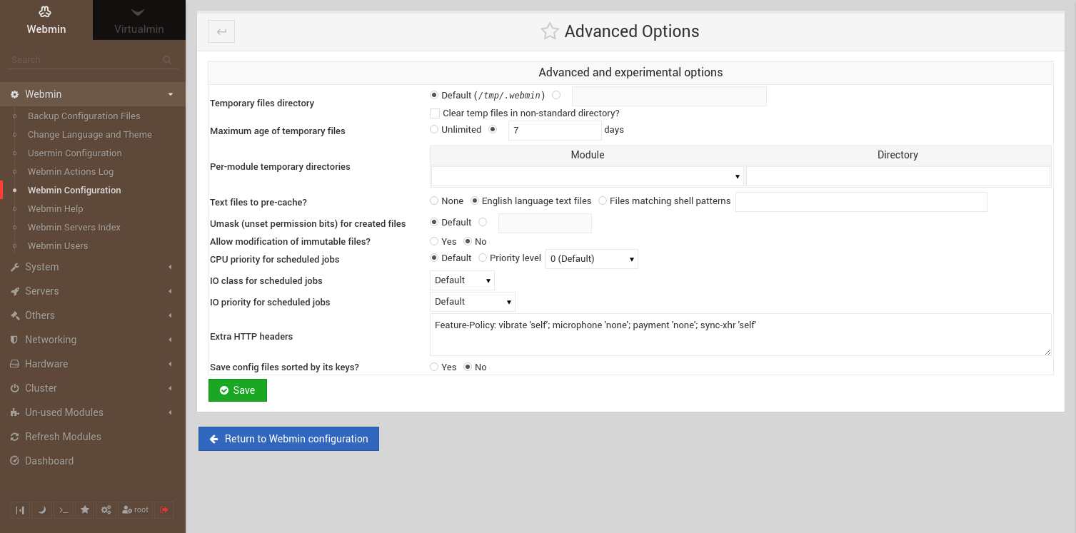 Webmin Custom/Secure HTTP headers · Issue #1026 · webmin/webmin · GitHub