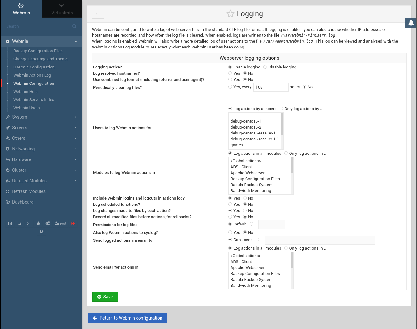 issue with view login sessions · Issue #1175 · webmin/webmin · GitHub