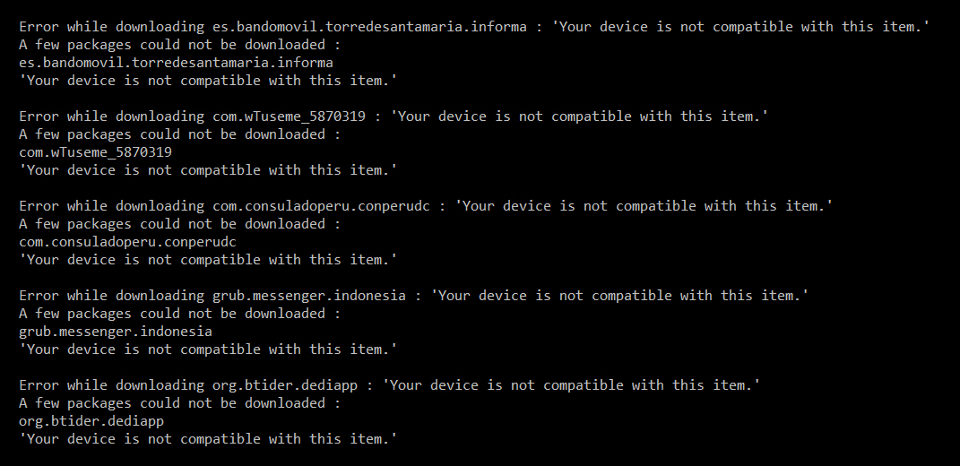 Can't download Öffi: 'Your device is not compatible with this item.' · Issue #196 · matlink ...