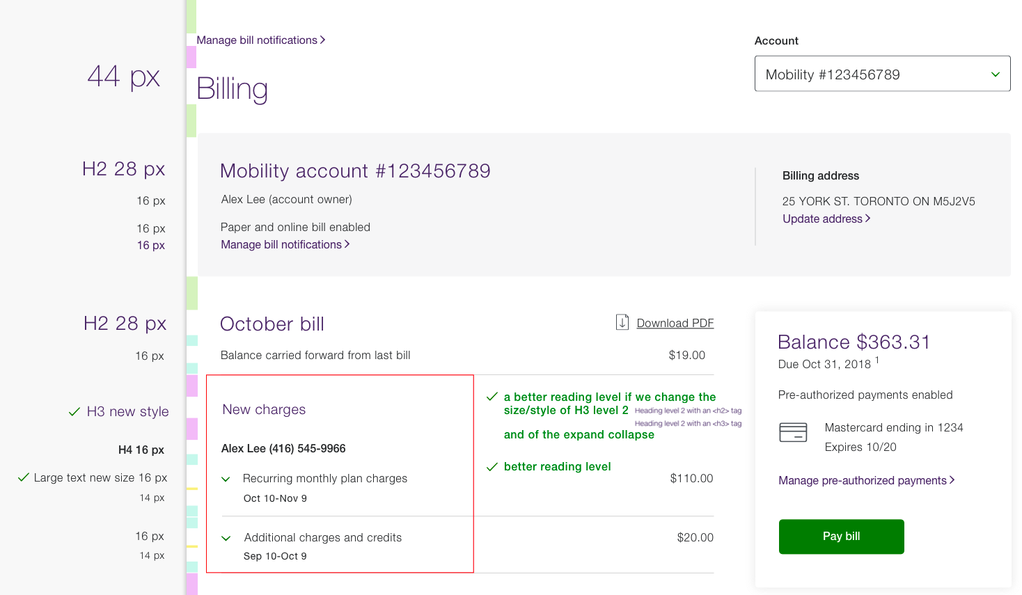 New font size for more flexible layout · Issue #939 · telus/tds-core ...