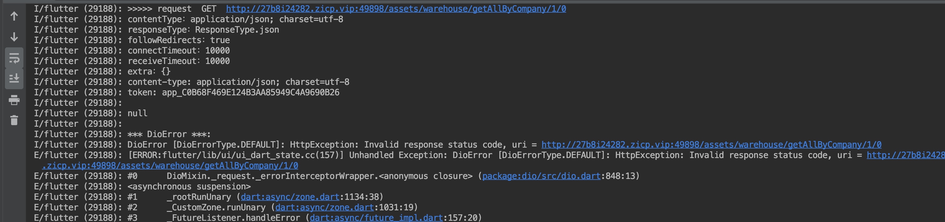Get请求浏览器能正常返回，真机请求报错！ · Issue #607 · cfug/dio · GitHub