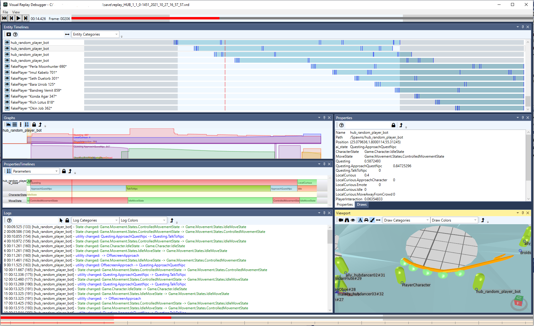 GitHub - gitdonohue/VisualReplayDebugger: Visual game replay debugging tool