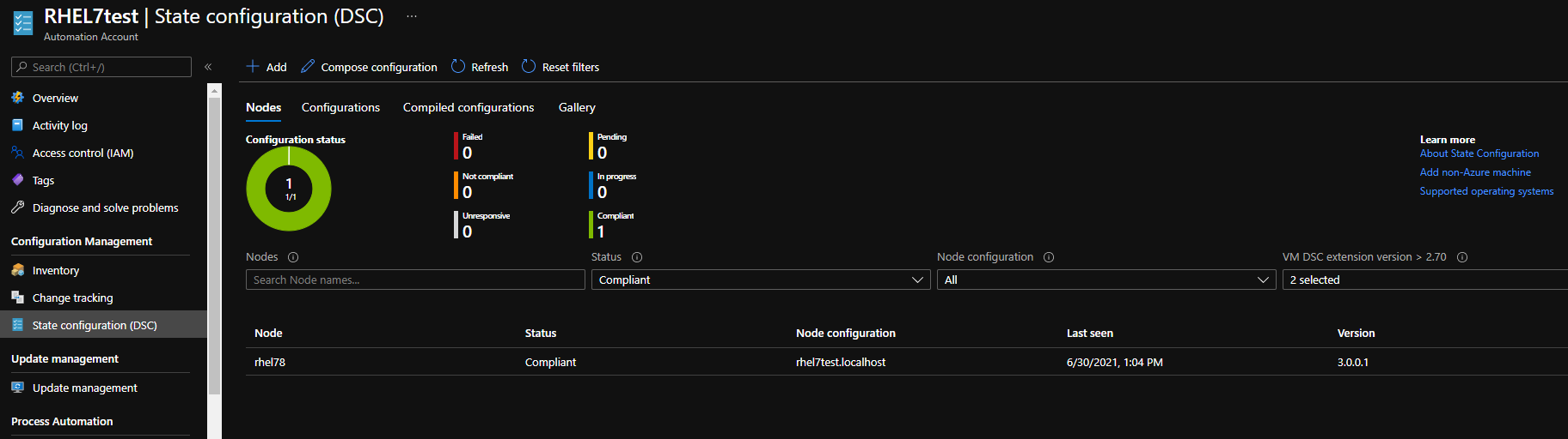RedHat: LCM Error message Failed to install module: Nx with version: 1.0. Also failed to remove ...