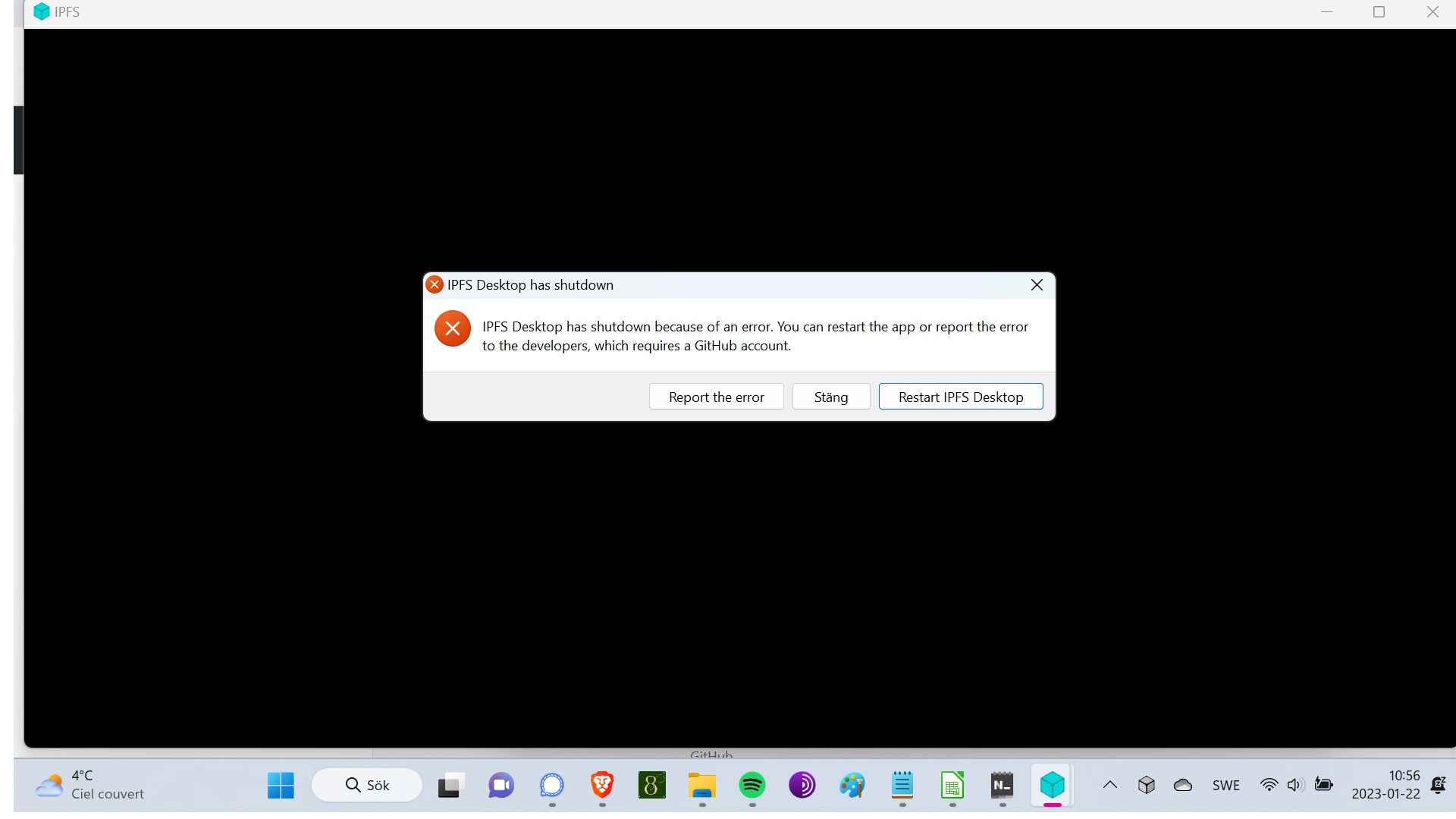 [gui Error Report] Error Multiaddr Localhost 48084 Must Start With A · Issue 2381