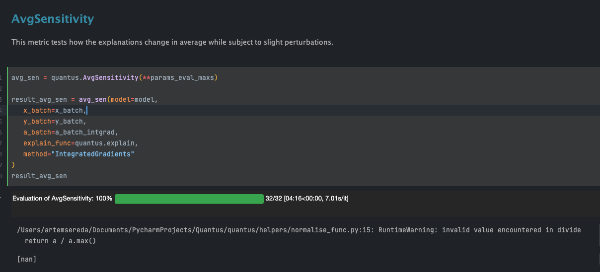 divide by 0 in `quantus.normalise_func.normalise_by_negative` · Issue ...