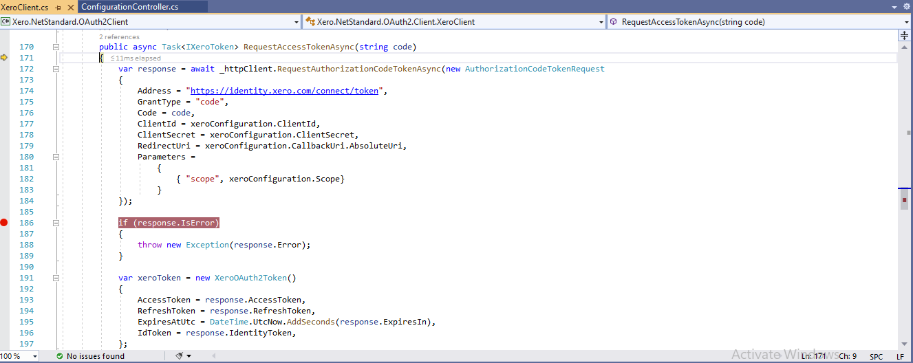 An Error Occured While Sending The Request · Issue 313 · Xeroapixero Netstandard · Github