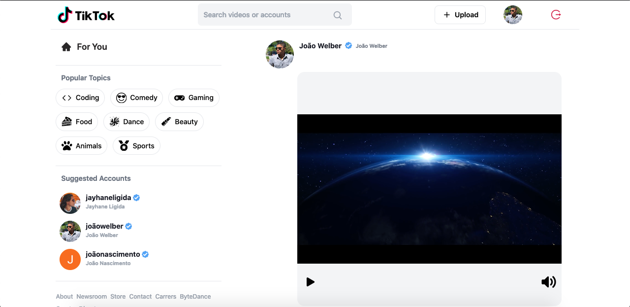 GitHub - Welber33/tiktok-clone