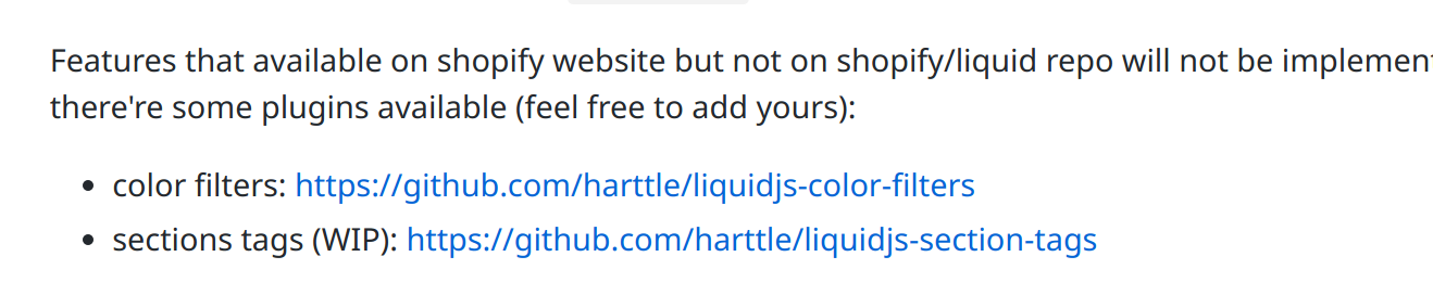 Better Reference Guidance On [making Plugins] For Filters Not Included In Shopify S Spec For
