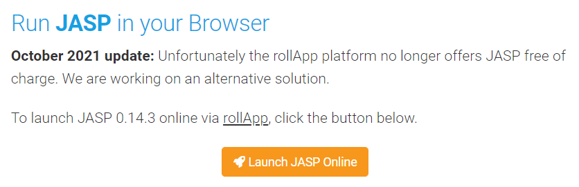 [Bug]: rollApp Status is wrong · Issue #1848 · jasp-stats/jasp-issues · GitHub