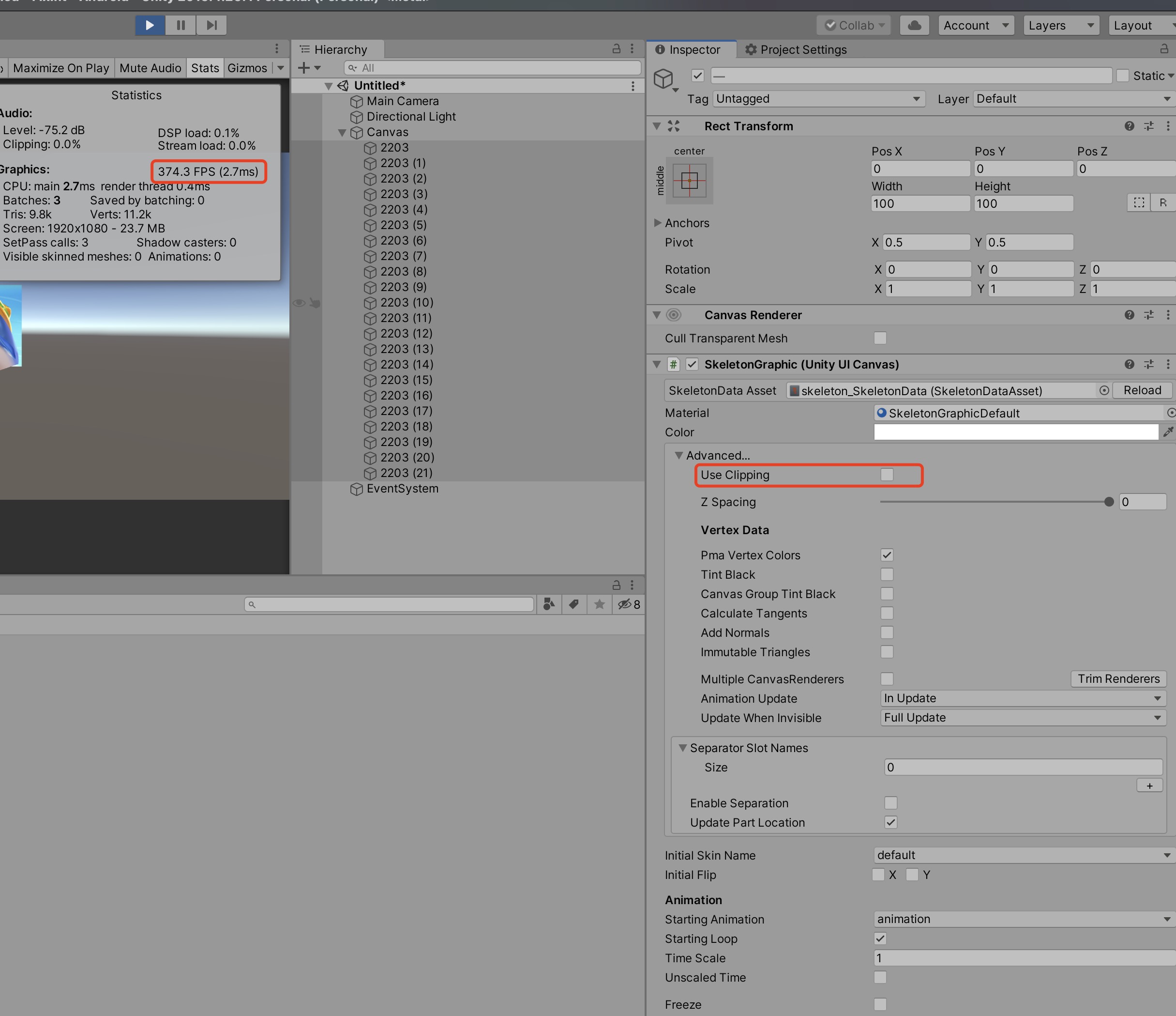 [unity] When using multiple clipping polygons, the number of frames drops sharply · Issue #2118 ...