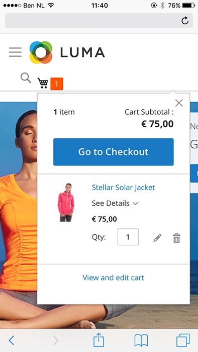 Luma Theme - iPhone 7 - Cart Position · Issue #10418 · magento/magento2 ...
