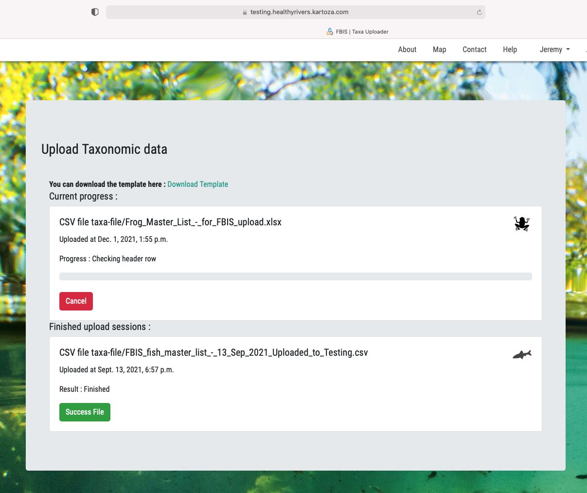 Taxon uploader stuck · Issue #2878 · kartoza/django-bims · GitHub