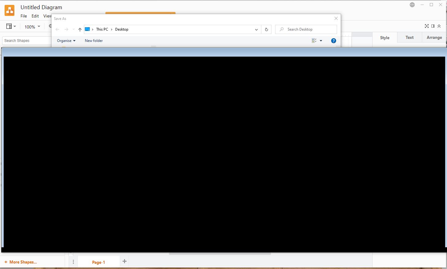 draw.io stops responding if a file is opened while 'Save As' dialog is open · Issue #1023 ...