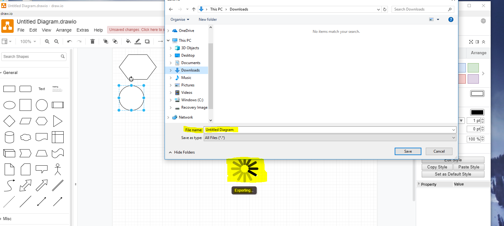 Export as JPEG fails if file name isn't saved fast · Issue #108 · jgraph/drawio-desktop · GitHub