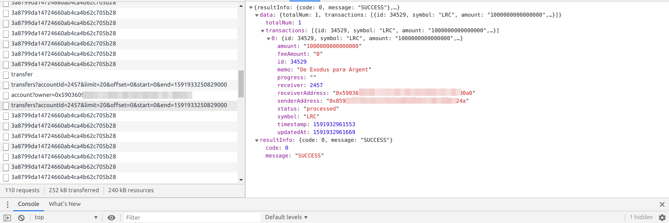 Error when initiating a transfer (using Argent wallet) · Issue #157 · Loopring/dexwebapp · GitHub