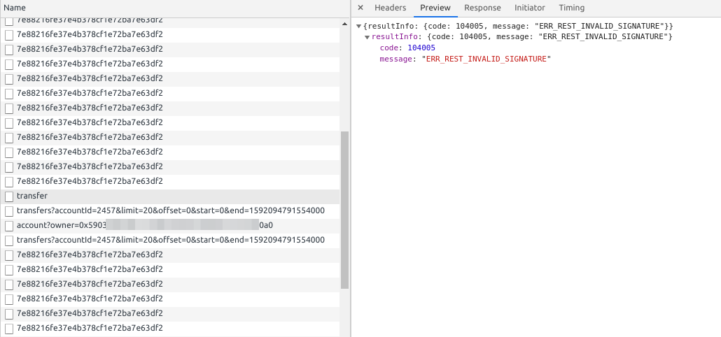 Error when initiating a transfer (using Argent wallet) · Issue #157 · Loopring/dexwebapp · GitHub