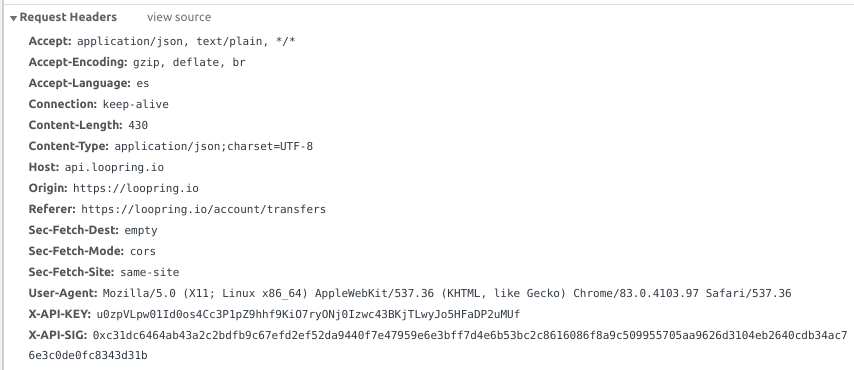 Error when initiating a transfer (using Argent wallet) · Issue #157 · Loopring/dexwebapp · GitHub