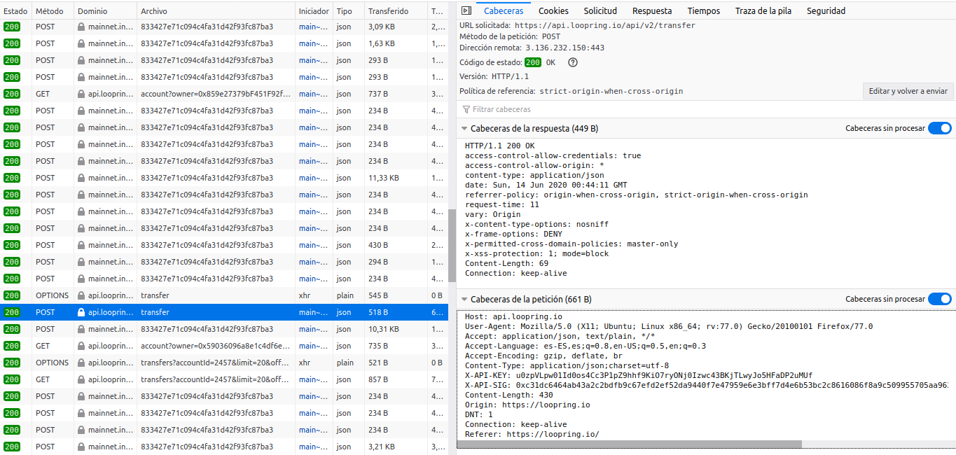 Error when initiating a transfer (using Argent wallet) · Issue #157 · Loopring/dexwebapp · GitHub
