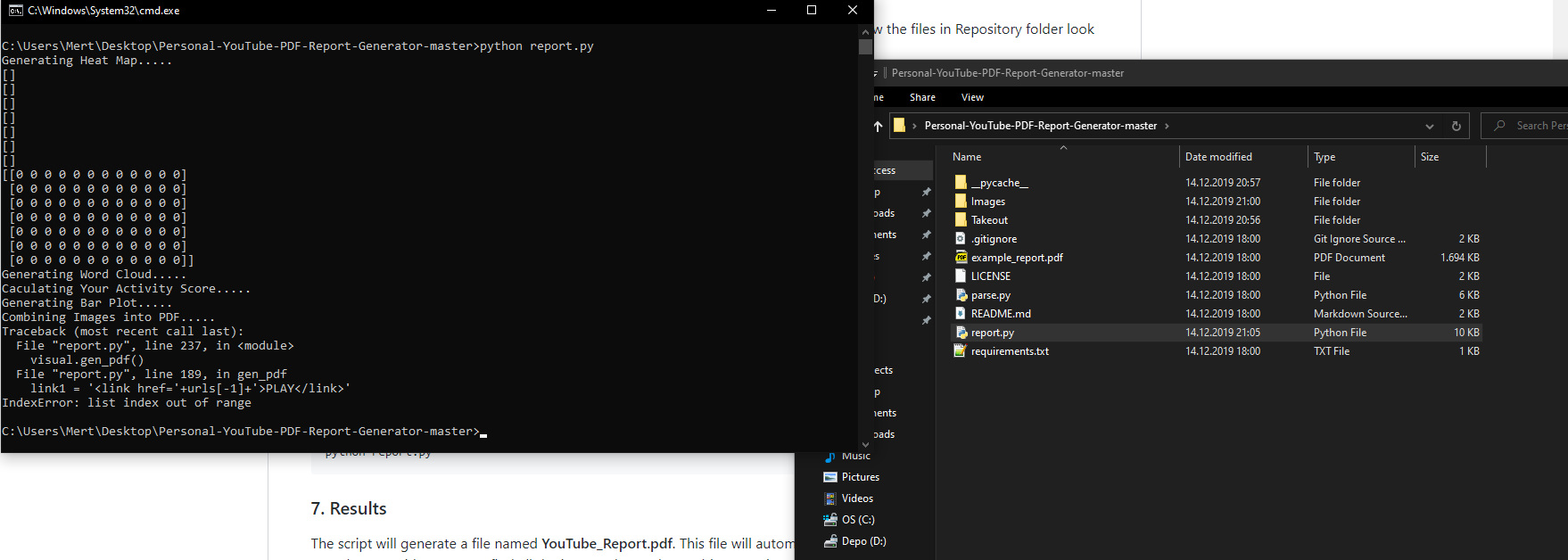 IndexError List Index Out Of Range Issue 5 A3M4 YouTube Report 
