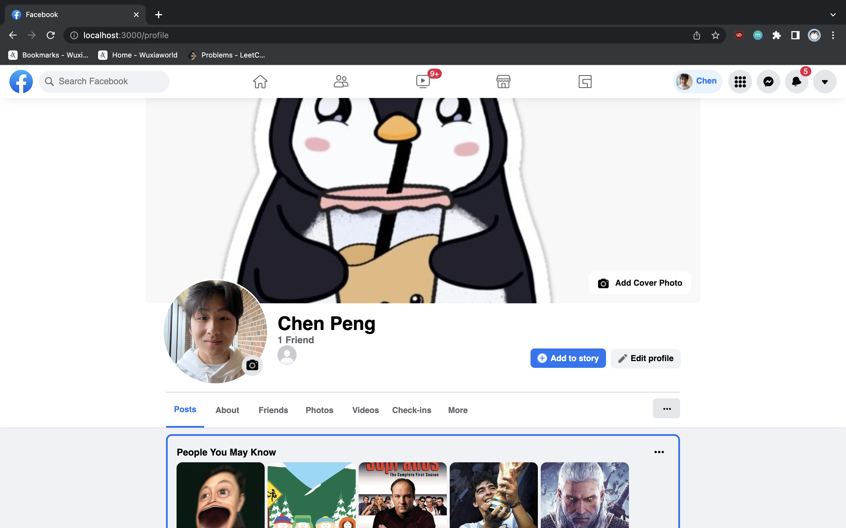 GitHub - Chen1919/Facebook_Clone