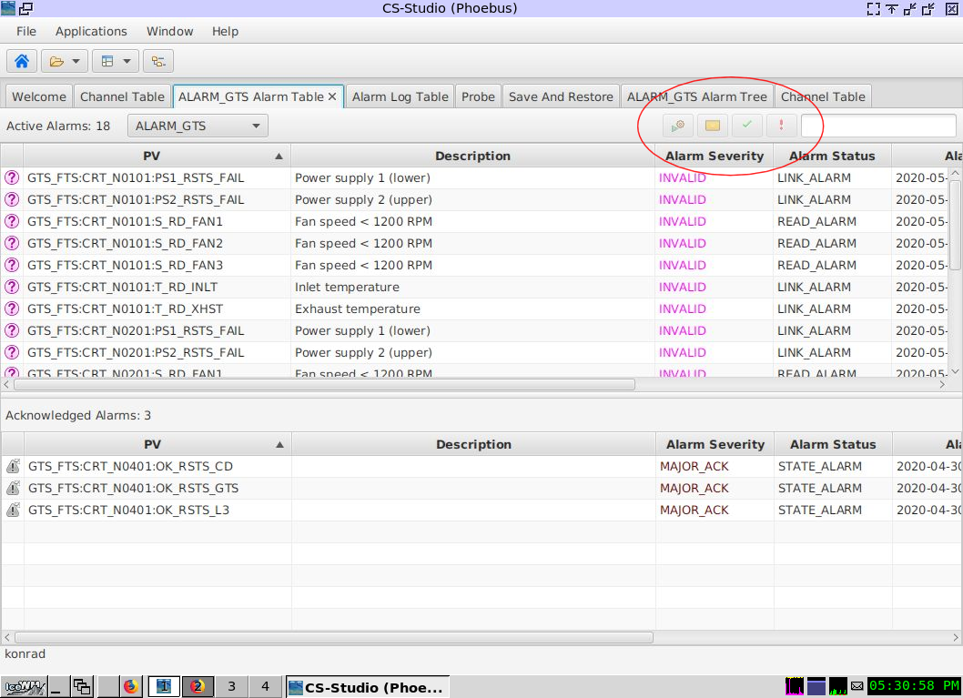 Alarm Table: show hint when hovering over buttons · Issue #1338 · ControlSystemStudio/phoebus ...