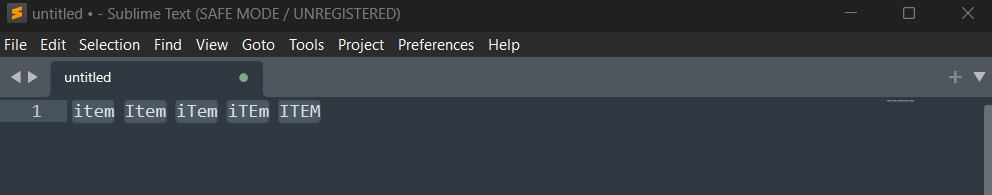 find_under_spand no case sensitive (version 4126) · Issue #5669 · sublimehq/sublime_text · GitHub