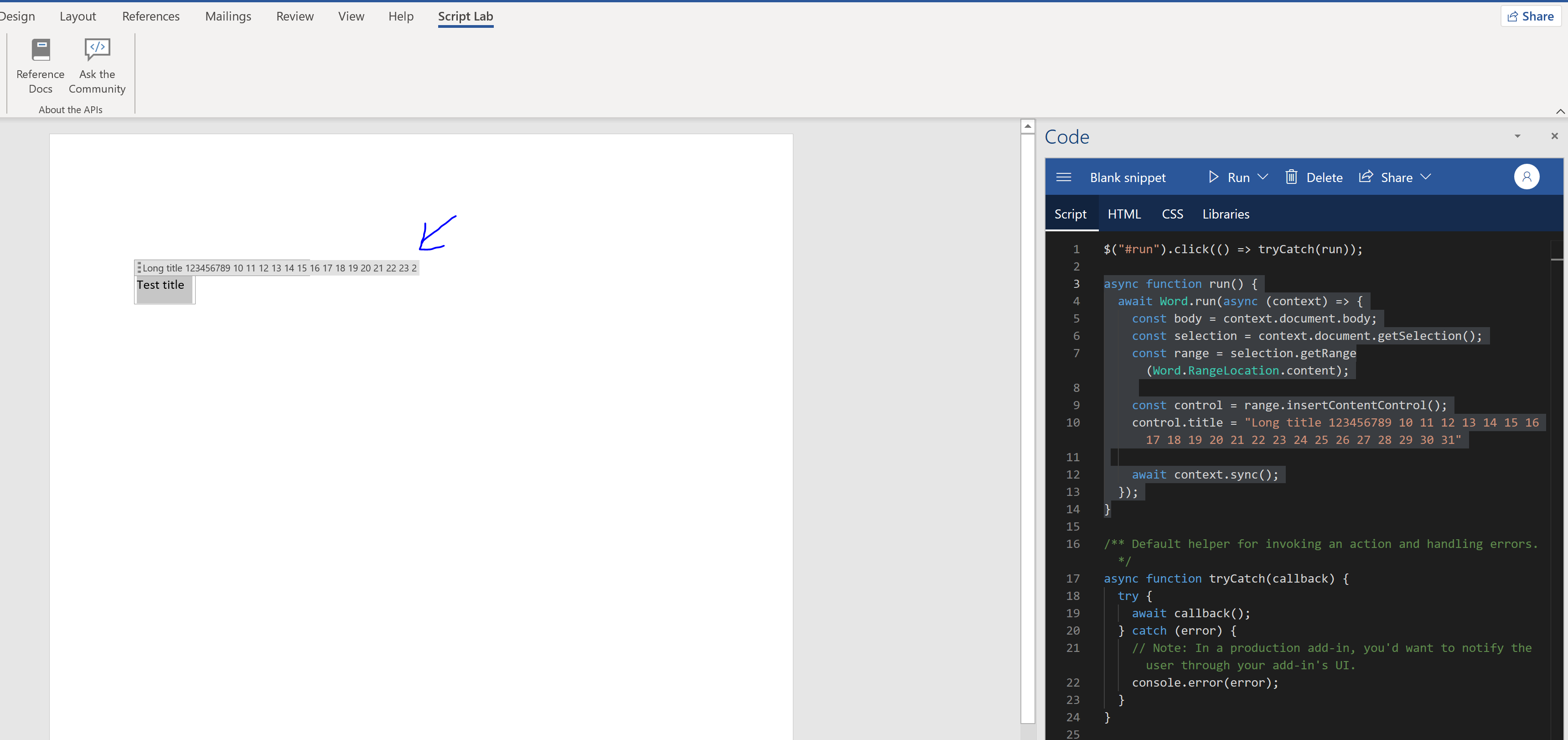 Word content control title is limited to 64 characters · Issue #1238 · OfficeDev/office-js-docs ...